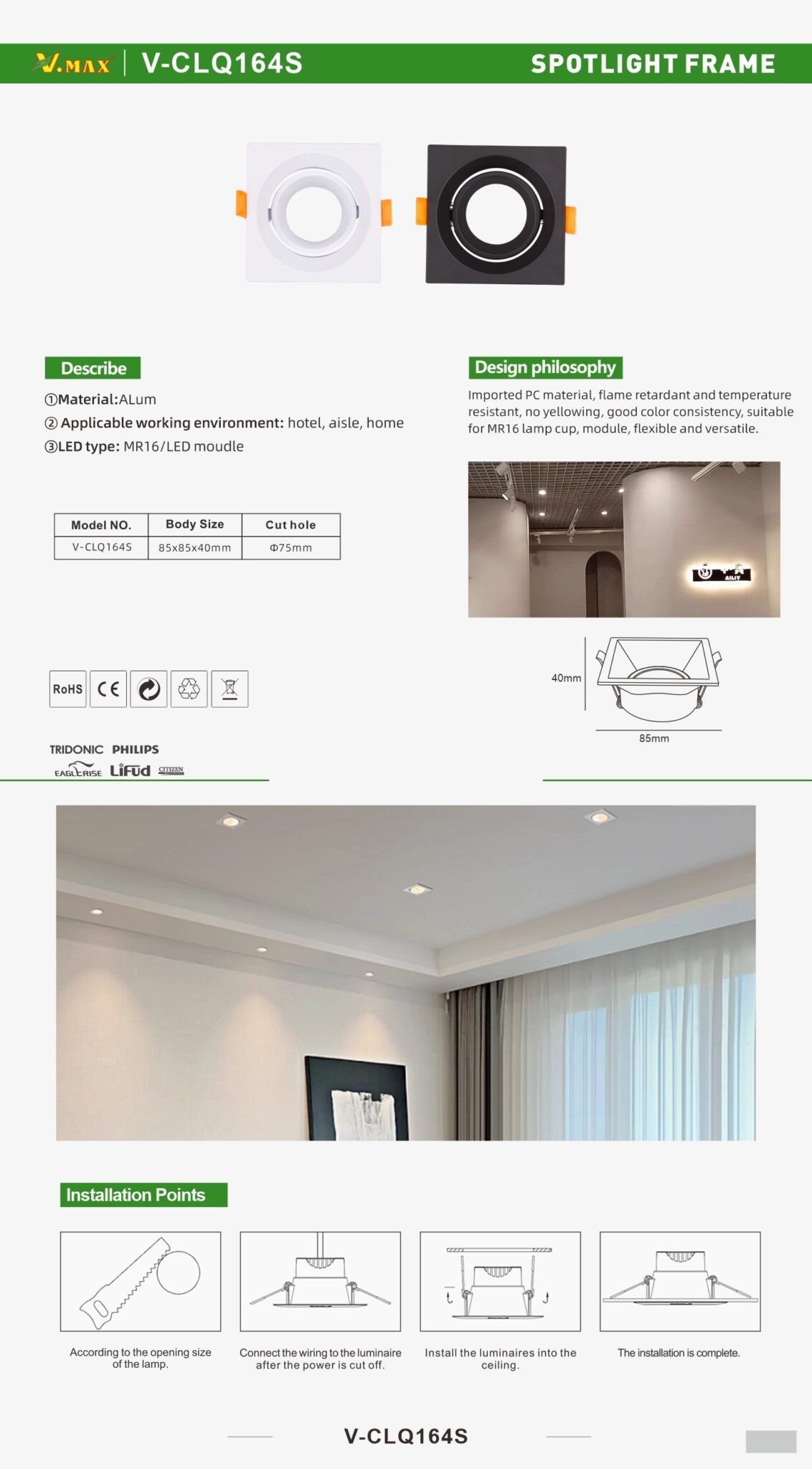 Buy Aluminum Spot Light Frame In Dubai - Sparkle & Shine UAE
